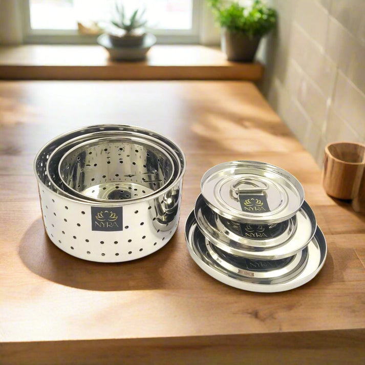 Stainless Steel Round Paneer Mould/Press – Set of 3 Pcs | Home made ...