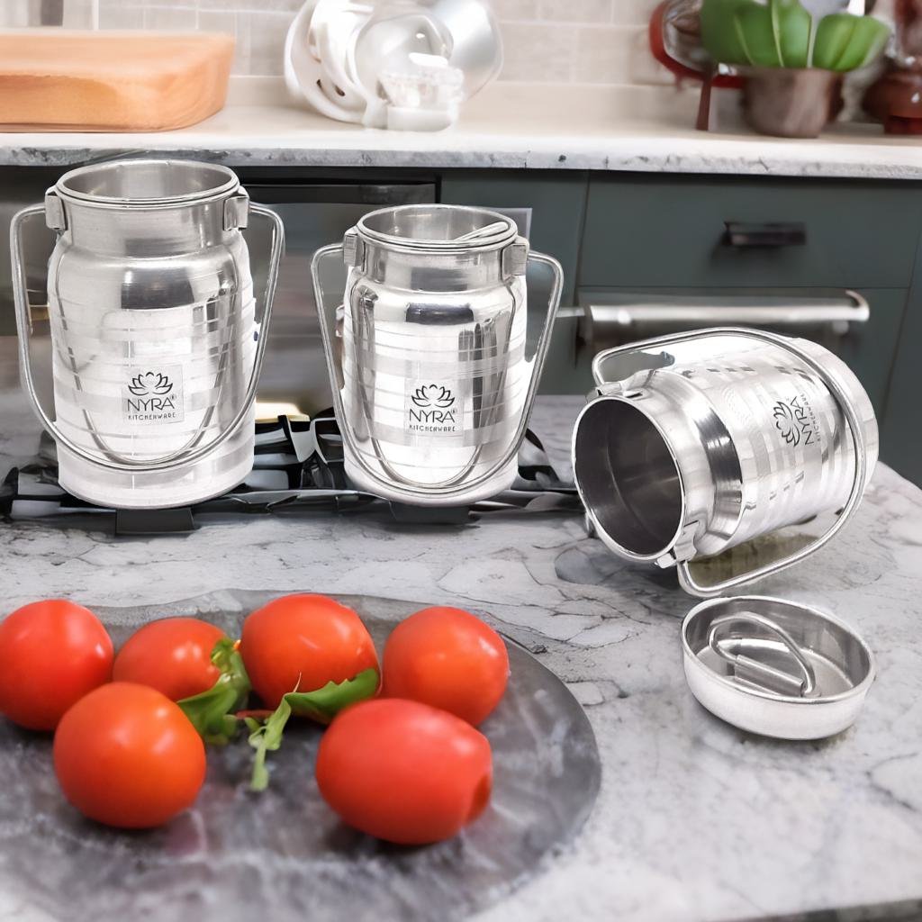 Stainless Steel - Jointless Milk Can/Oil Can/Milk Barni/Oil Pot with L ...