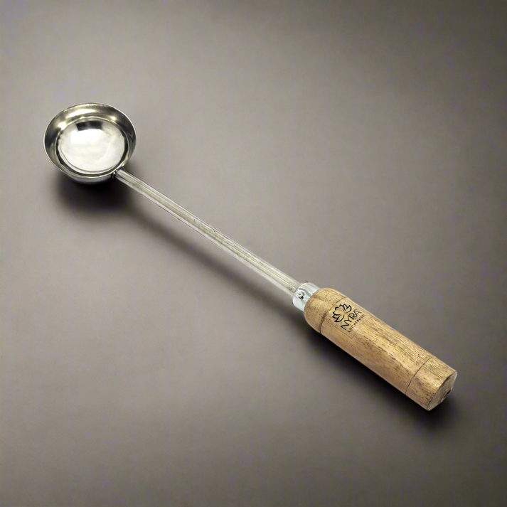 Stainless Steel Ladle/Golchi/Chamcha with Wooden Handle - Premium Serv ...