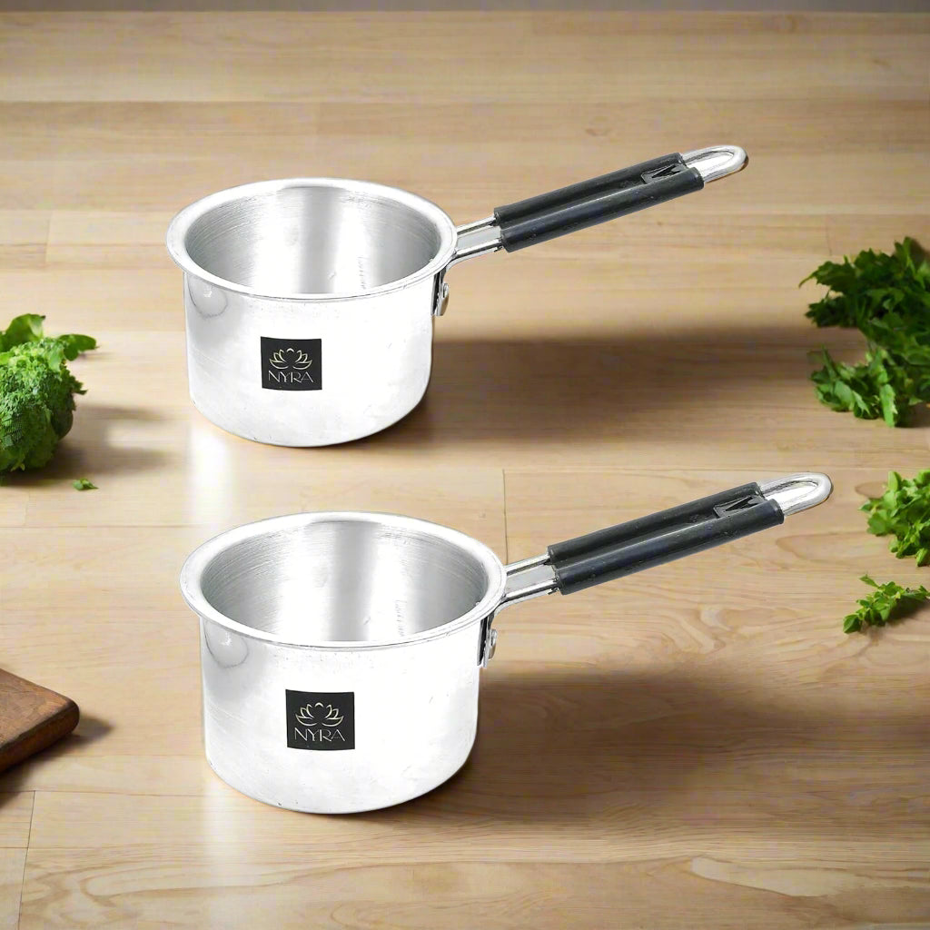 Aluminium Mini Tea/Coffee Pan with Strong Stainless Steel Handle - Set ...