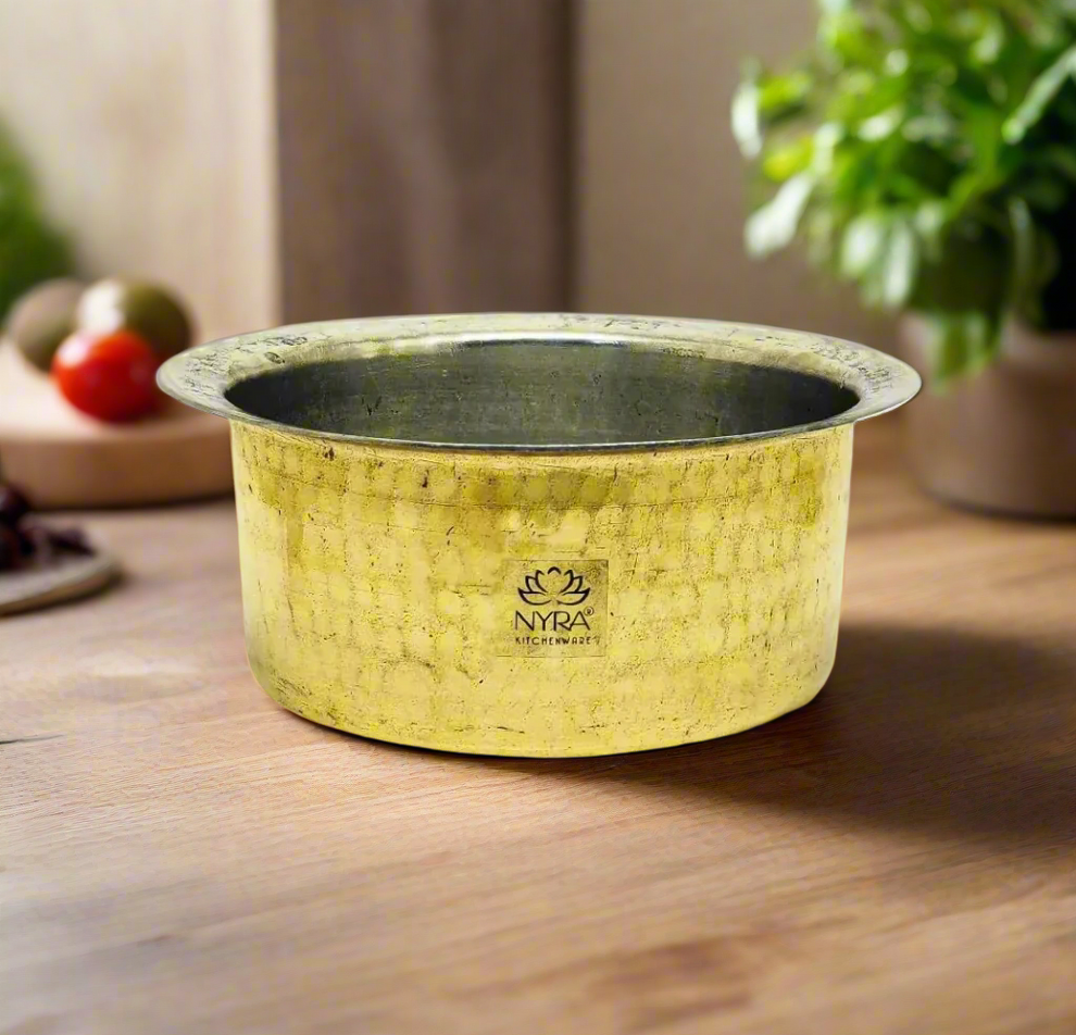 Pure Brass/Peetal Tope,Bhagona | Premium Cookware by Nyra Kitchenware ...