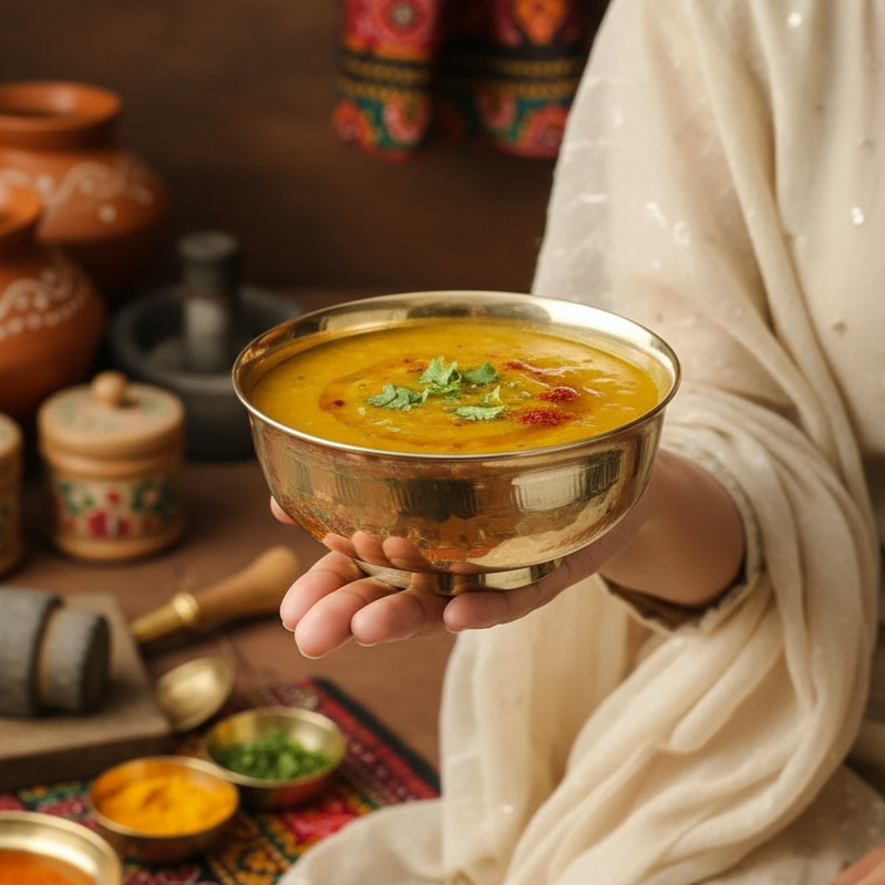 Handcrafted Brass Bowl/Katora - Traditional Indian Dining Serveware ...