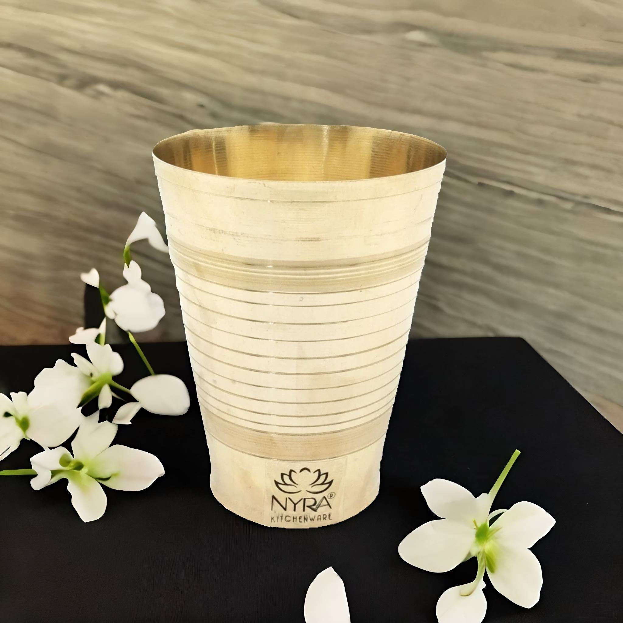 Nyra® Pure Brass/Peetal Glass/Tumbler – Nyra® Kitchenware